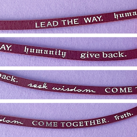 Humanity For All | Jewelry | Humanity For All Wrap Bracelet Dark Pink ...